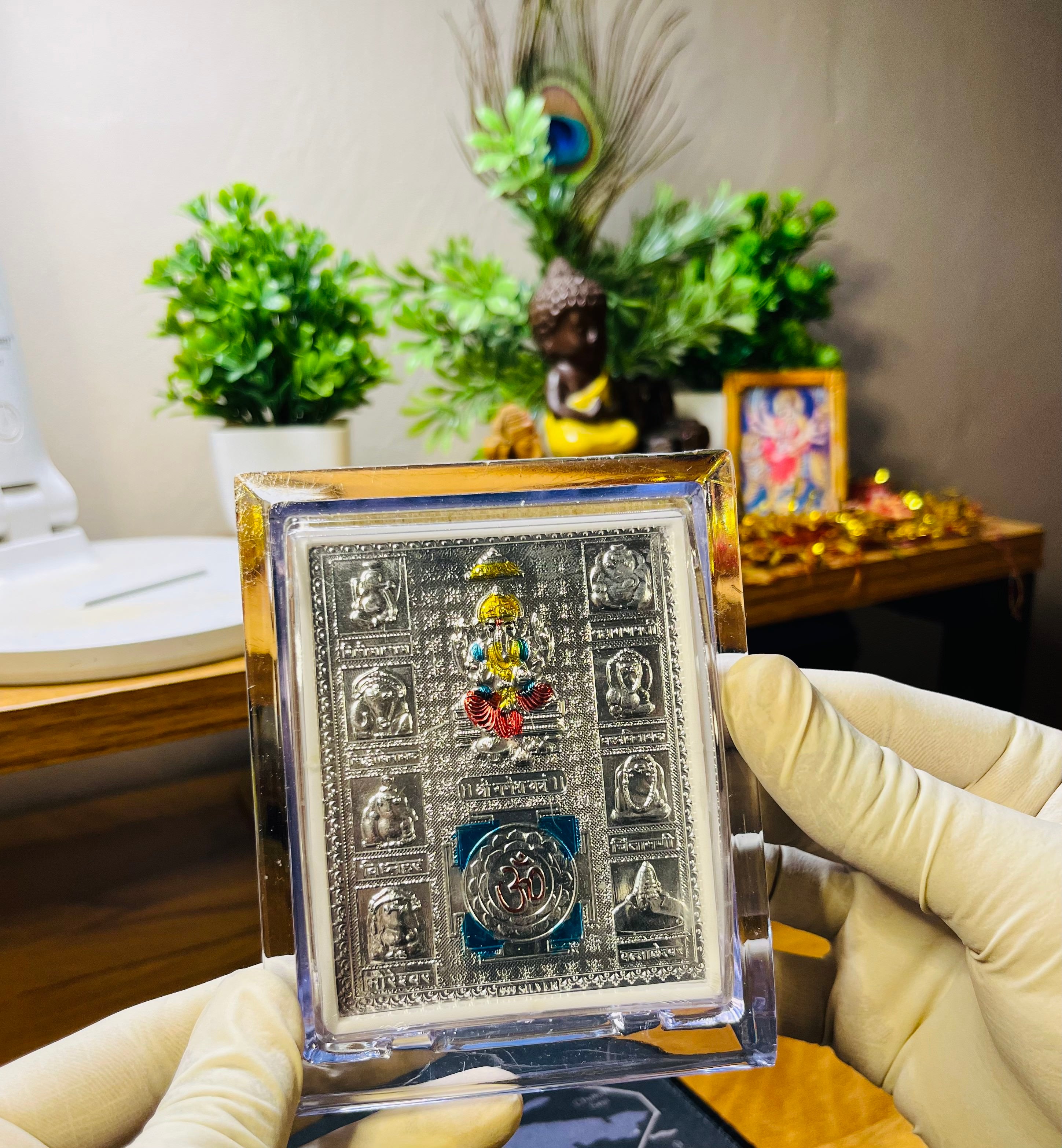 Ganesh Ji Silver Frame | Divine Blessings at an Affordable Price – Laati