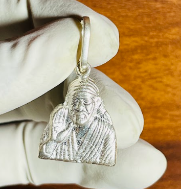 🕊️ Sai Baba Blessing Pendant – Pure Silver | Sacred Symbol of Shraddha ...