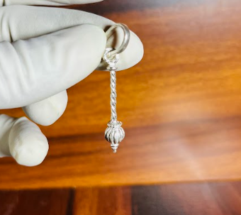 🛡️ Hanuman Gada Pendant – Pure Silver | Divine Mace of Strength & Devo ...